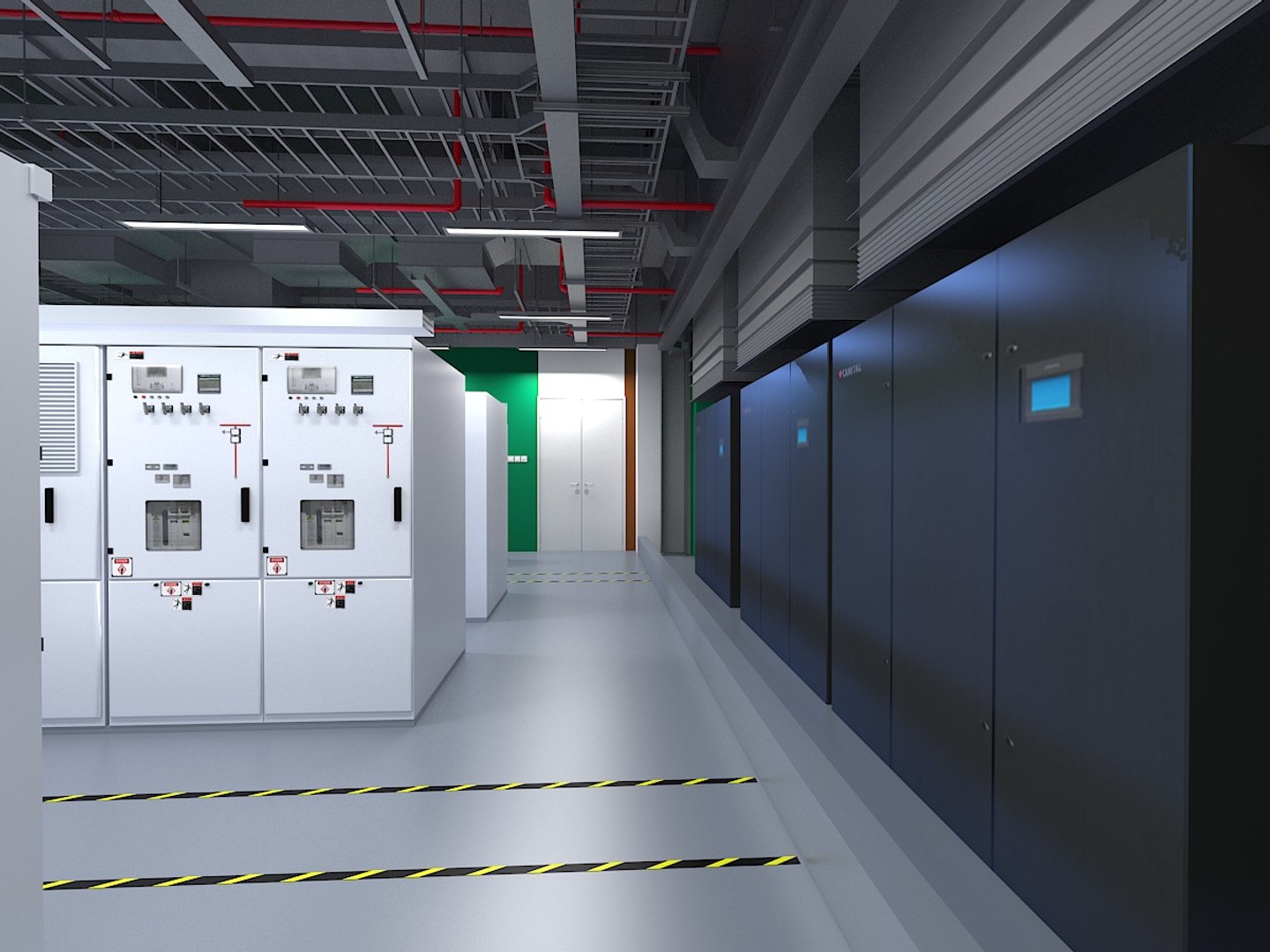 3D Model Power Distribution Room - TurboSquid 2123444