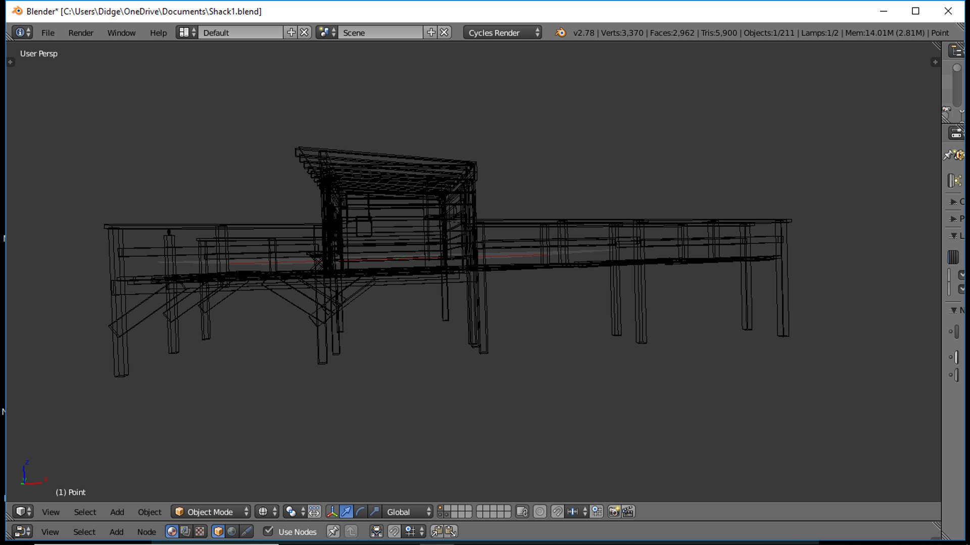 3D Model Old Fishing Shack - TurboSquid 1385521
