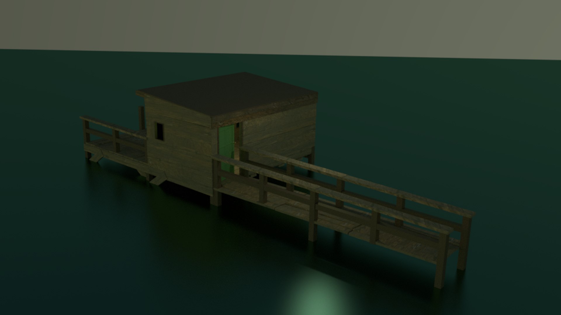 3D Model Old Fishing Shack - TurboSquid 1385521