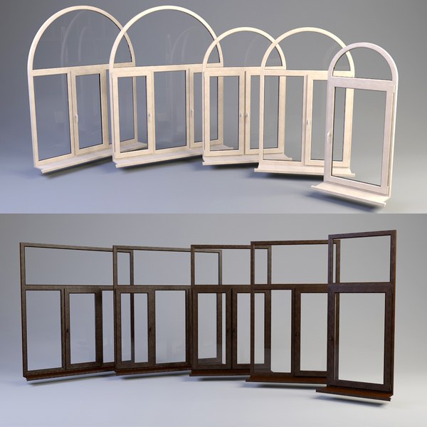 plastic windows 3d max