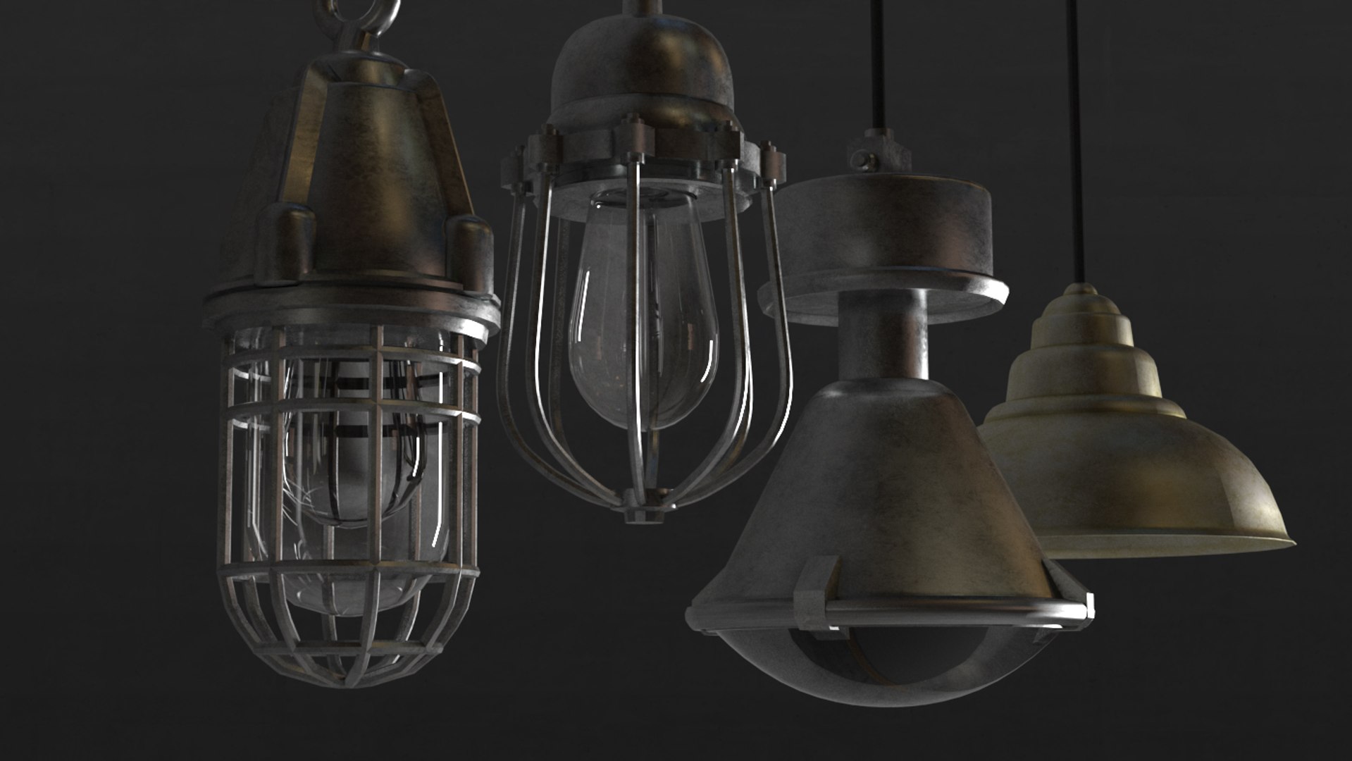 Industrial Factory Lights 3D - TurboSquid 1316582