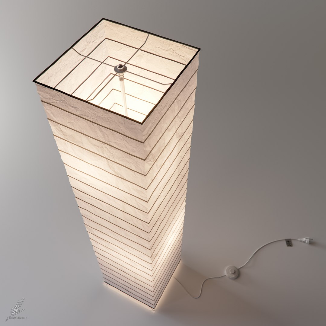 Paper Lamp 3D Model - TurboSquid 1229504