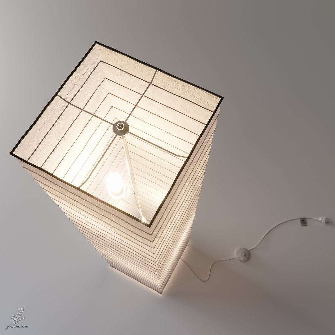 Paper Lamp 3D Model - TurboSquid 1229504
