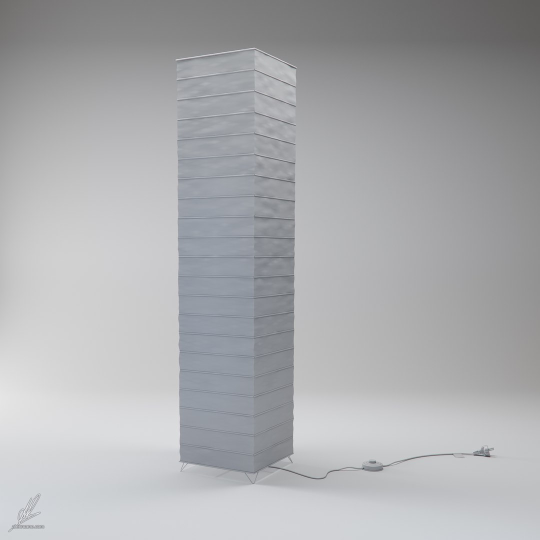 Paper Lamp 3D Model - TurboSquid 1229504