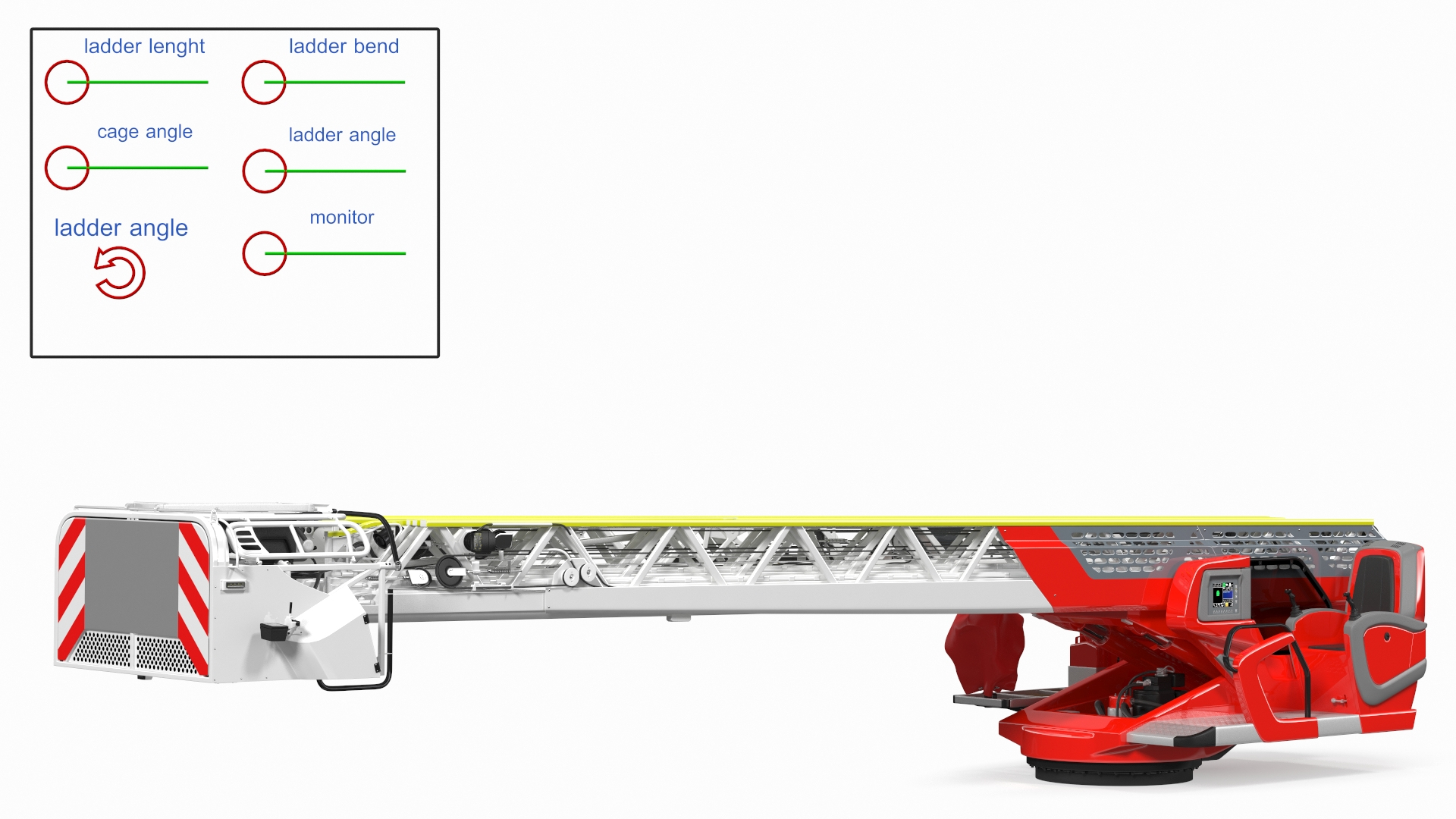 Ladder rigged turntable 3D - TurboSquid 1709579