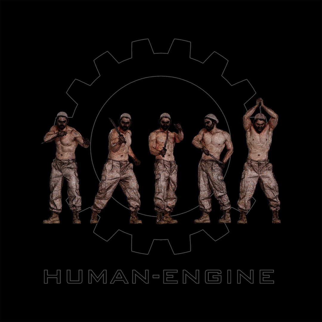 3D Male Scan - Victor Knife Poses Bundle Model - TurboSquid 2220955