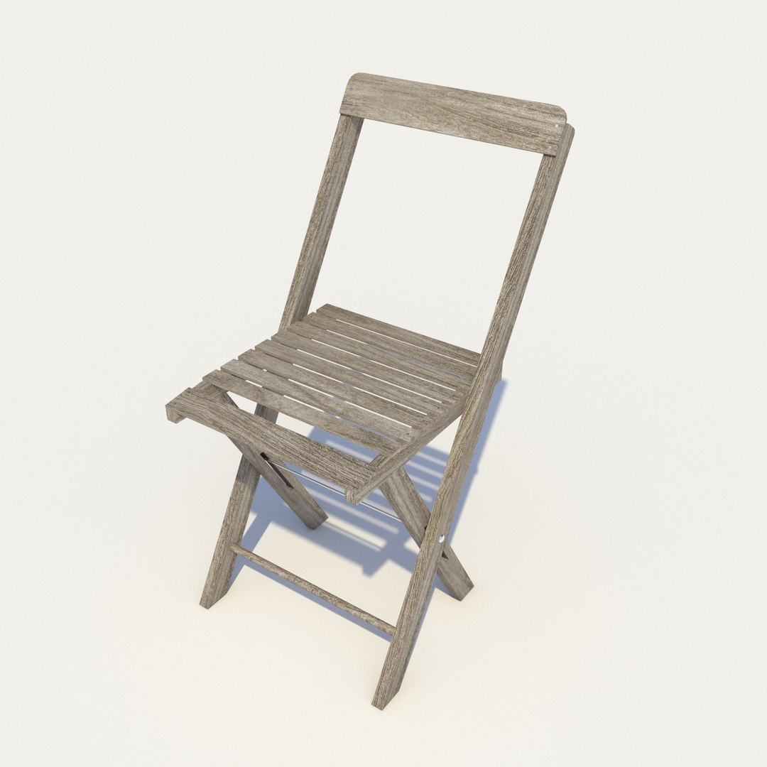 3D Folding Chair Wood Model - TurboSquid 1490275