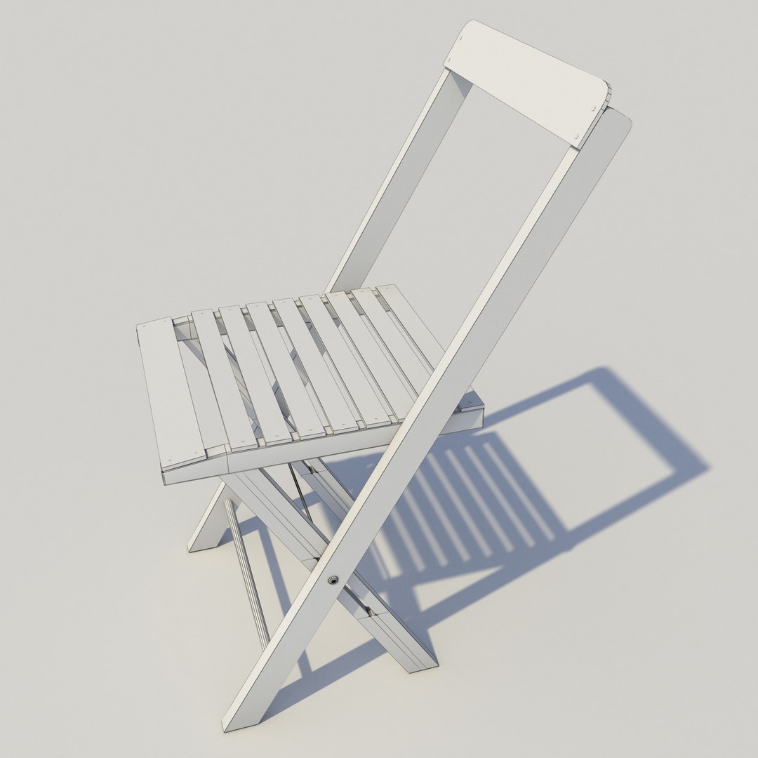 3D Folding Chair Wood Model - TurboSquid 1490275