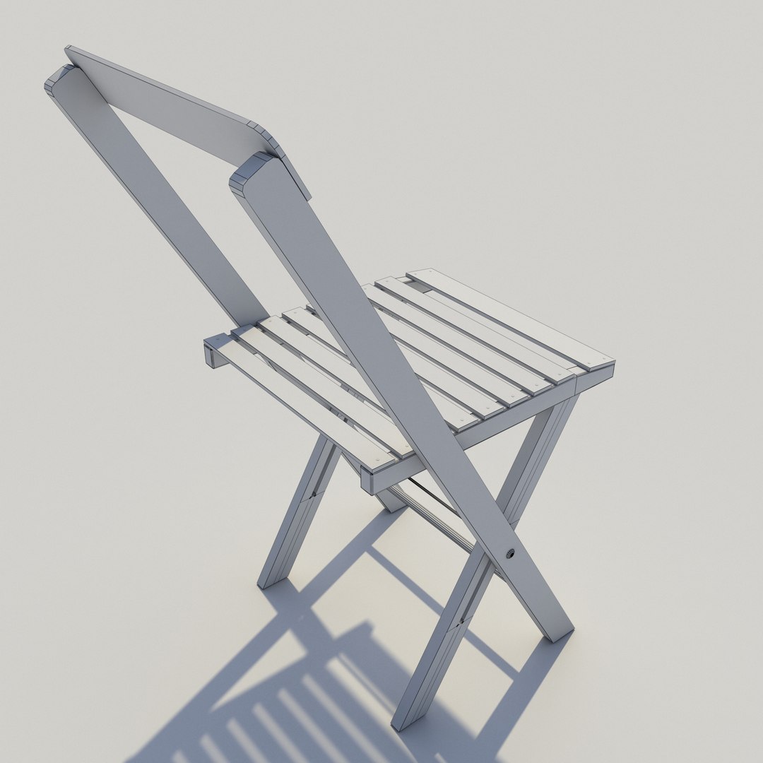 3D Folding Chair Wood Model - TurboSquid 1490275