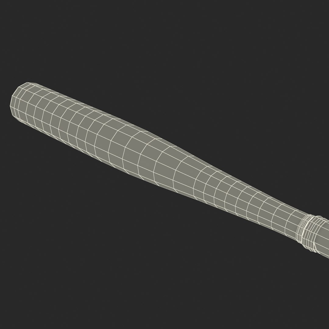 3ds Metal Baseball Bat Modeled