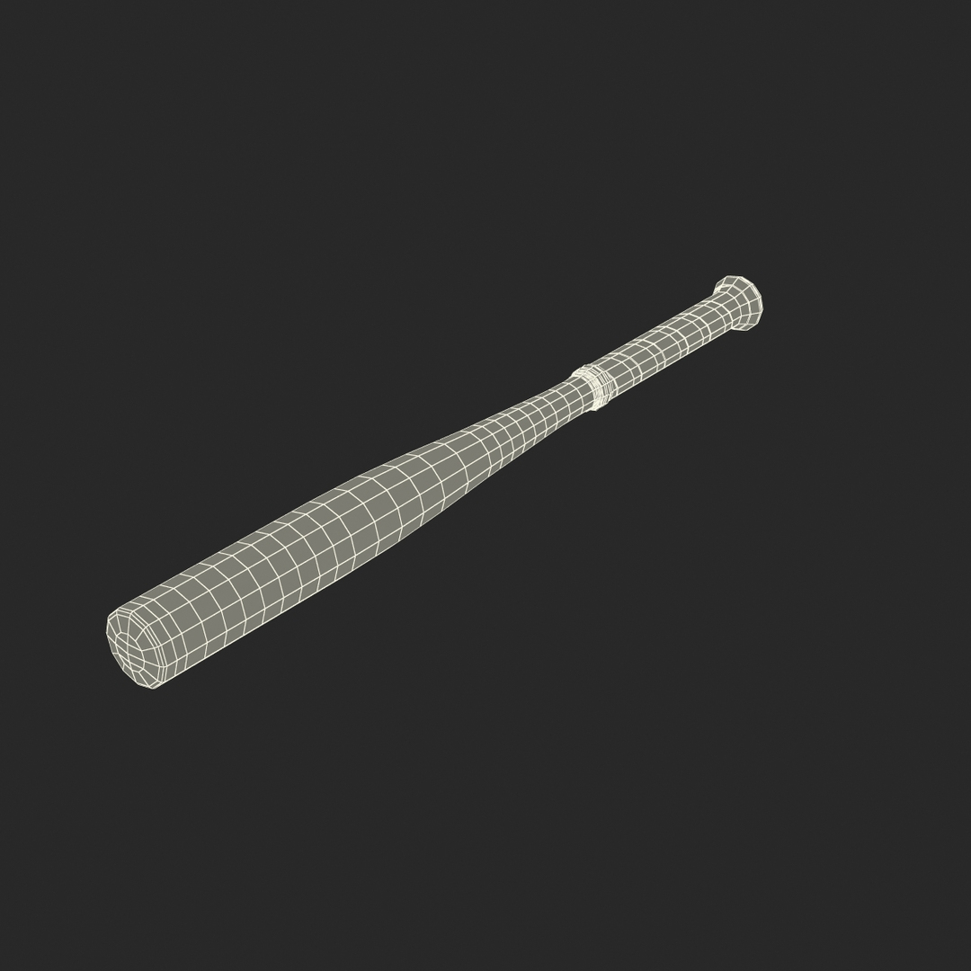 3ds Metal Baseball Bat Modeled
