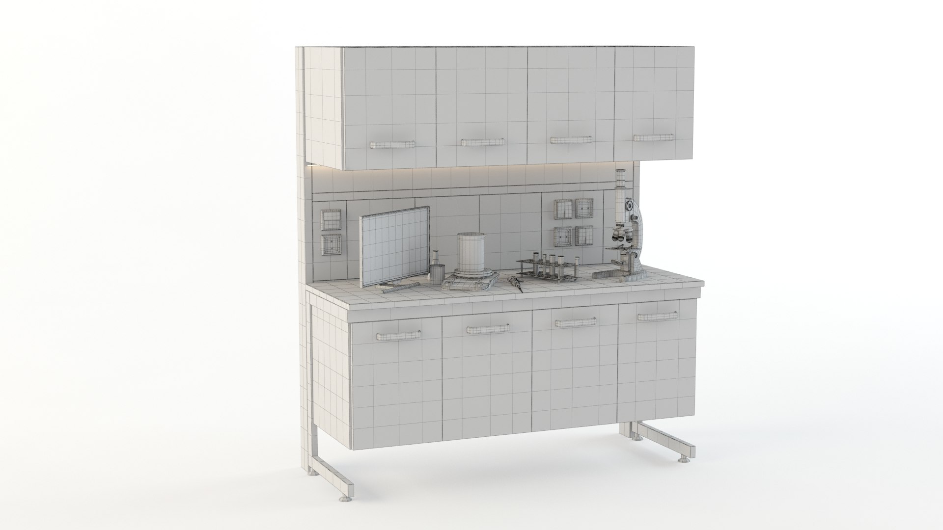 Laboratory Table 3D Model - TurboSquid 1509765