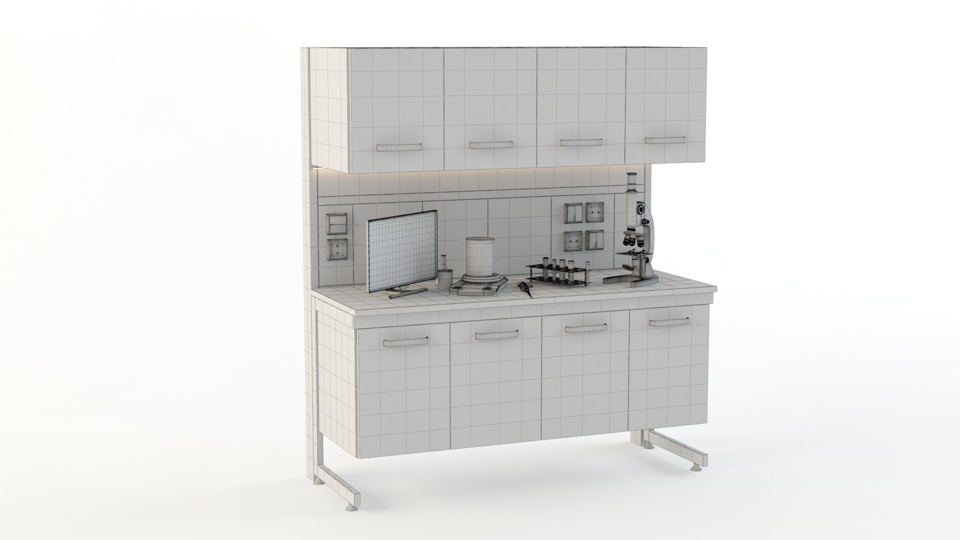 Laboratory Table 3D Model - TurboSquid 1509765