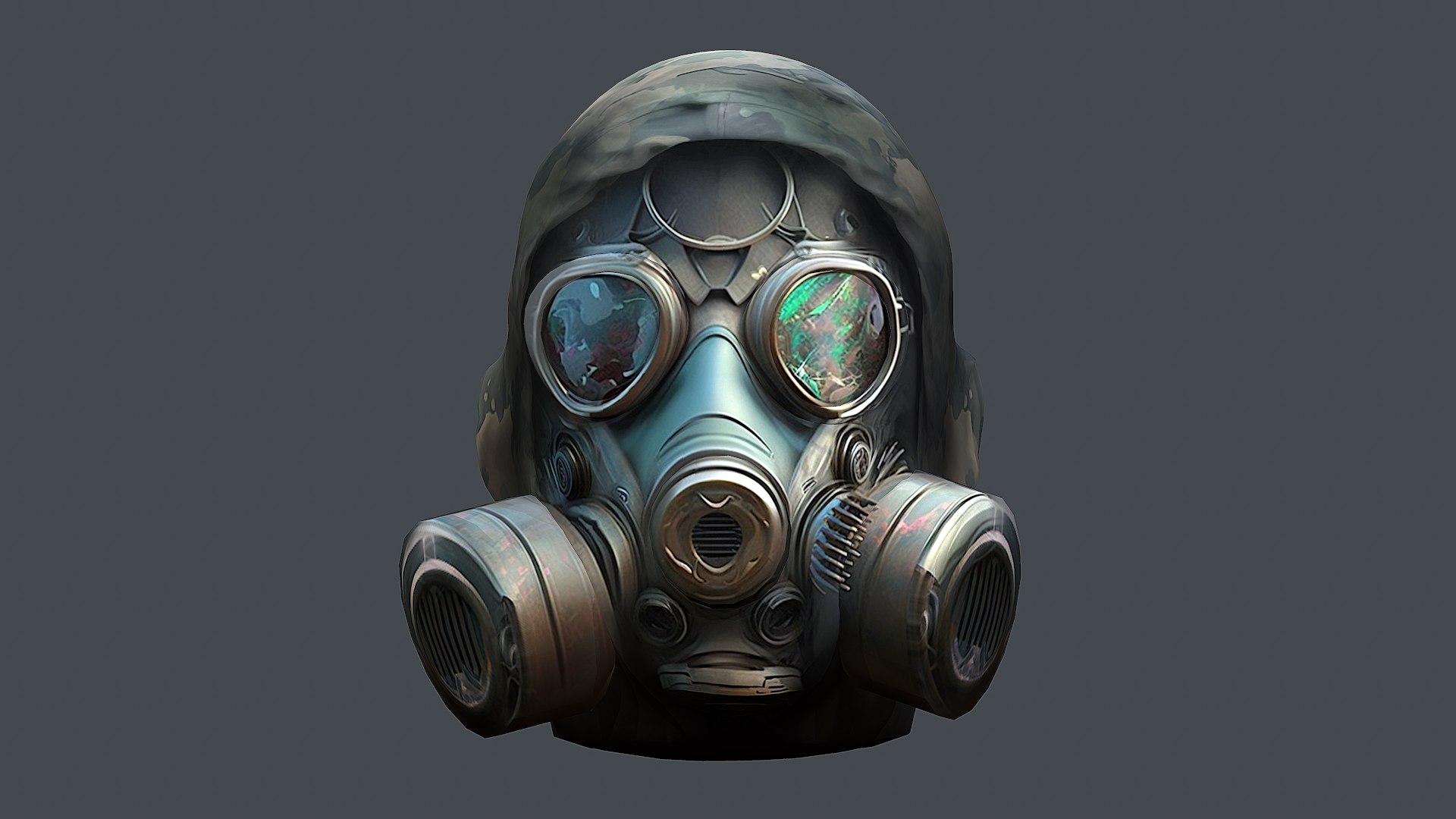 3D Gas mask helmet model - TurboSquid 2027042