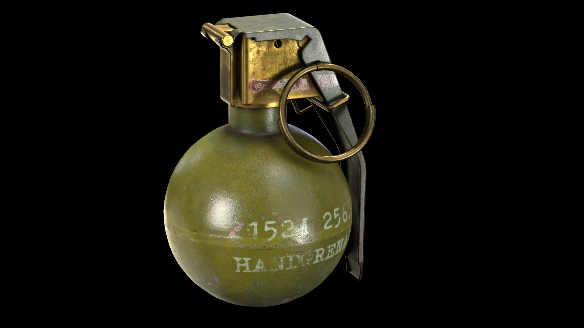 M67 Fragmentation Grenade PBR Game Ready 3D Model - TurboSquid 2189510