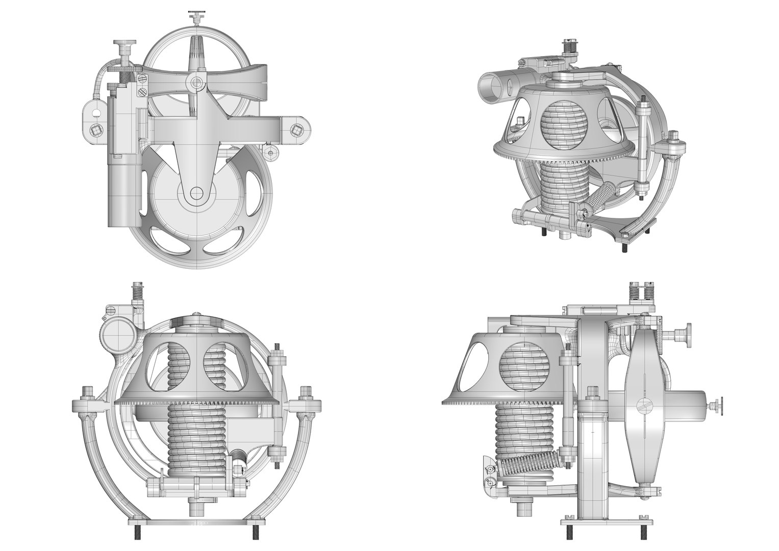 3D model Whitehead Torpedo Gyroscope 1893 - TurboSquid 1746679