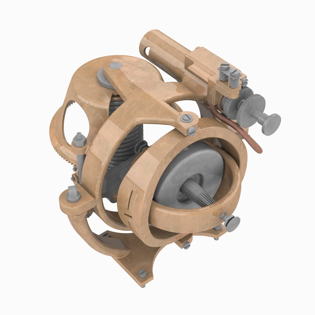 3D model Whitehead Torpedo Gyroscope 1893 - TurboSquid 1746679