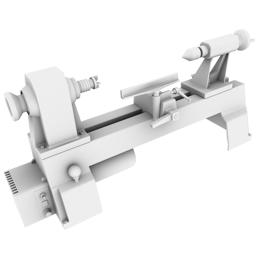 3D Variable Speed Mini Lathe Model - TurboSquid 1297787