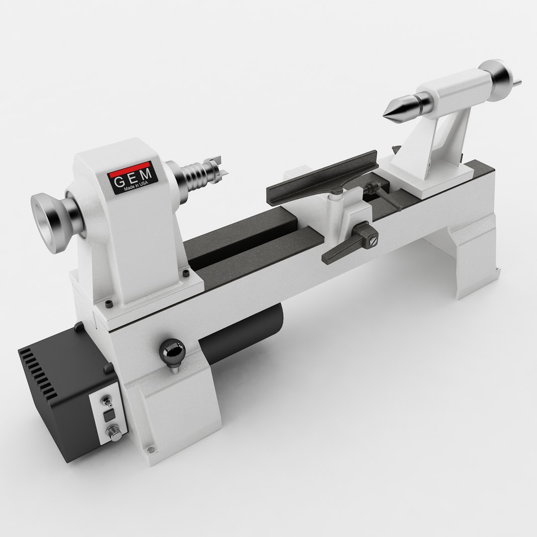 3D Variable Speed Mini Lathe Model - TurboSquid 1297787