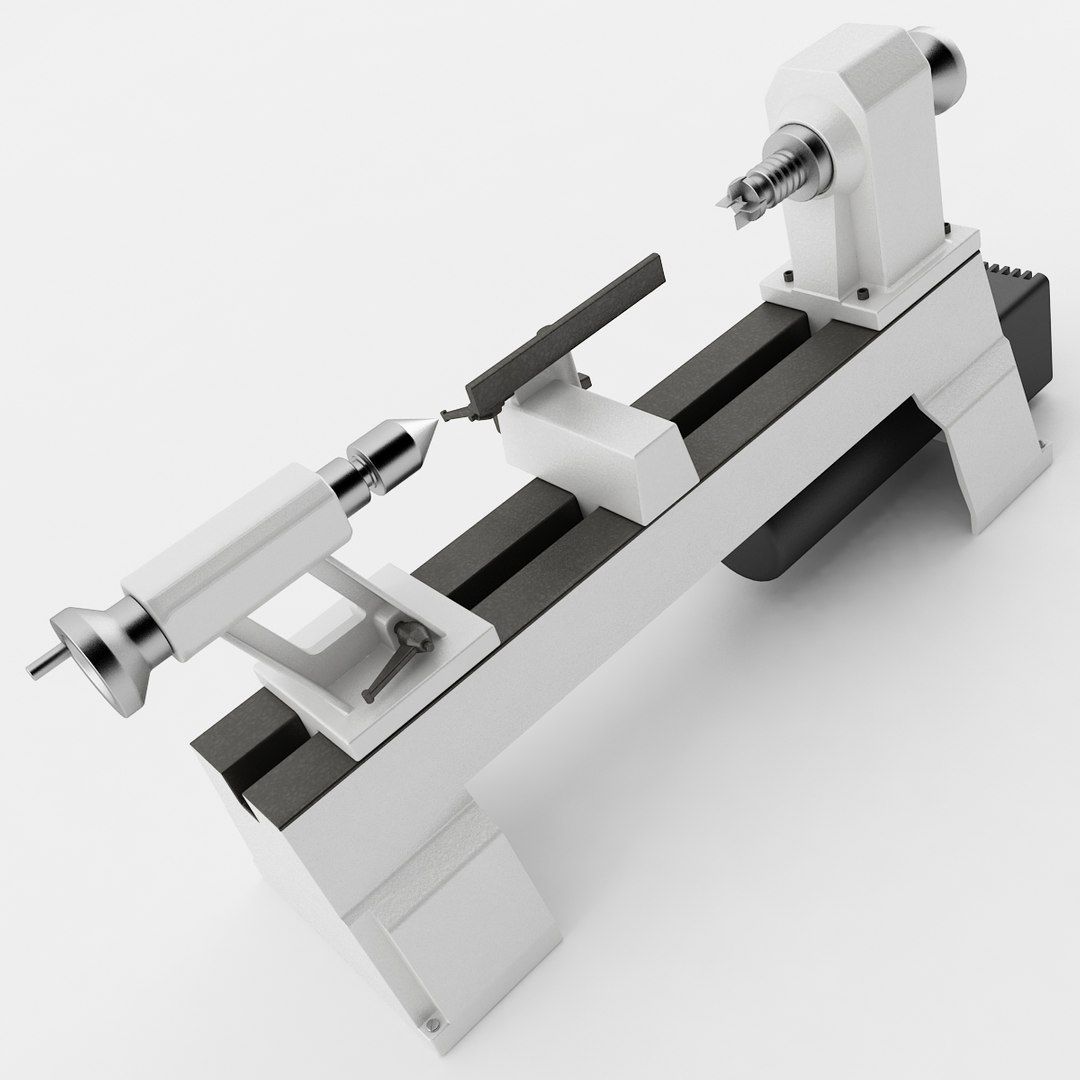 3D Variable Speed Mini Lathe Model - TurboSquid 1297787