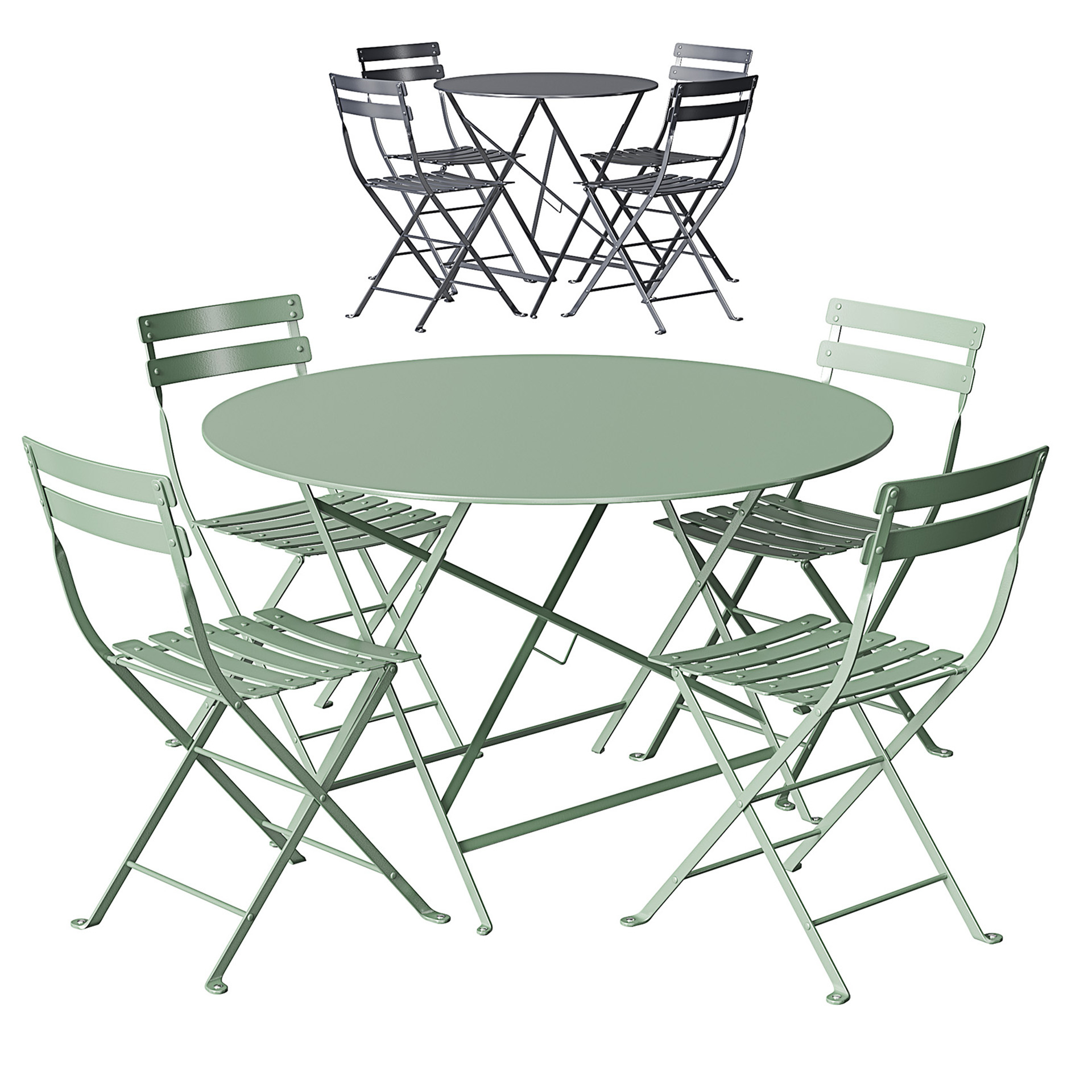 Fermob Bistro set 1 3D - TurboSquid 1729575