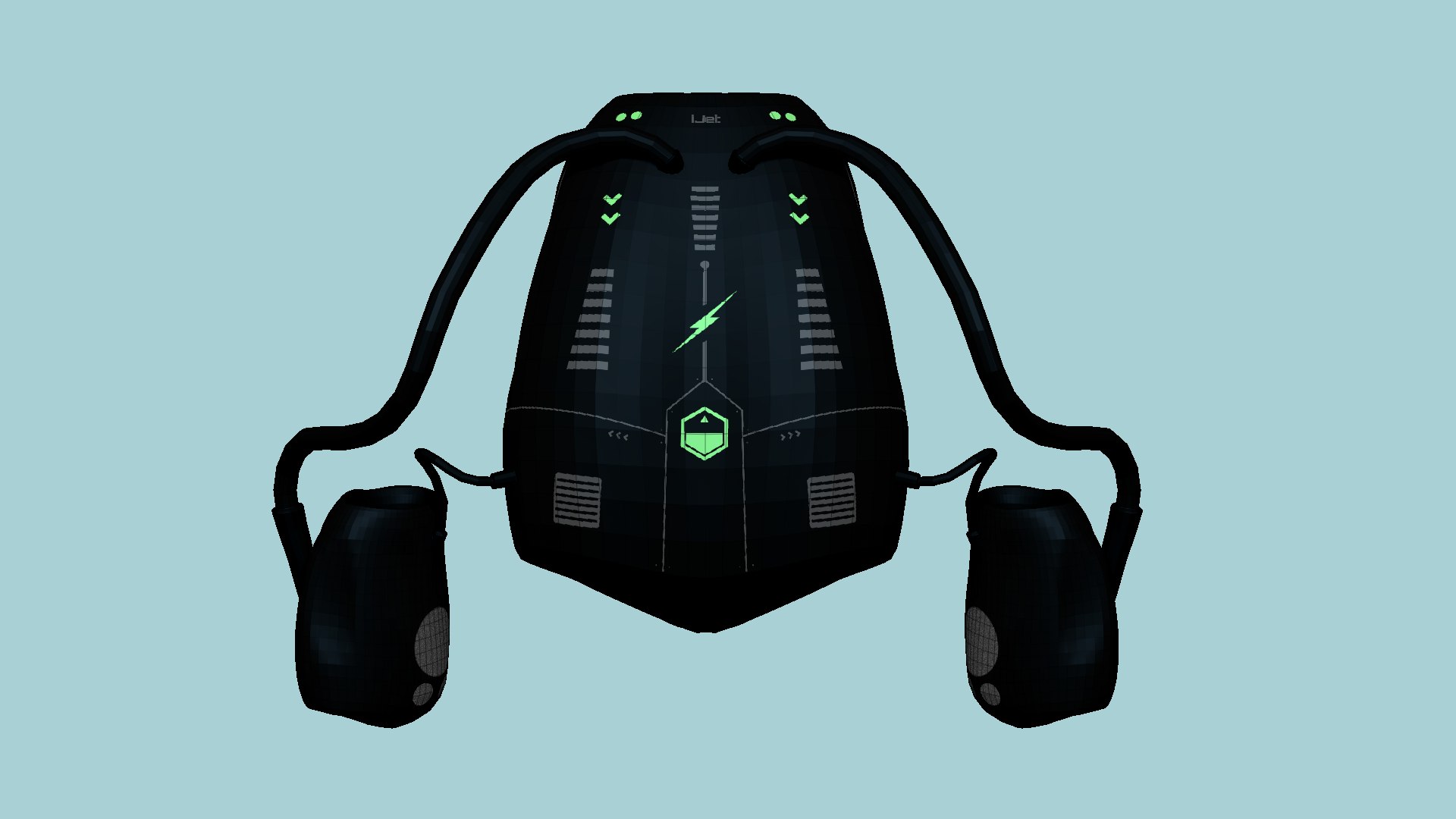 Jetpack I02 Black Green - SciFi Character Design 3D Model - TurboSquid ...