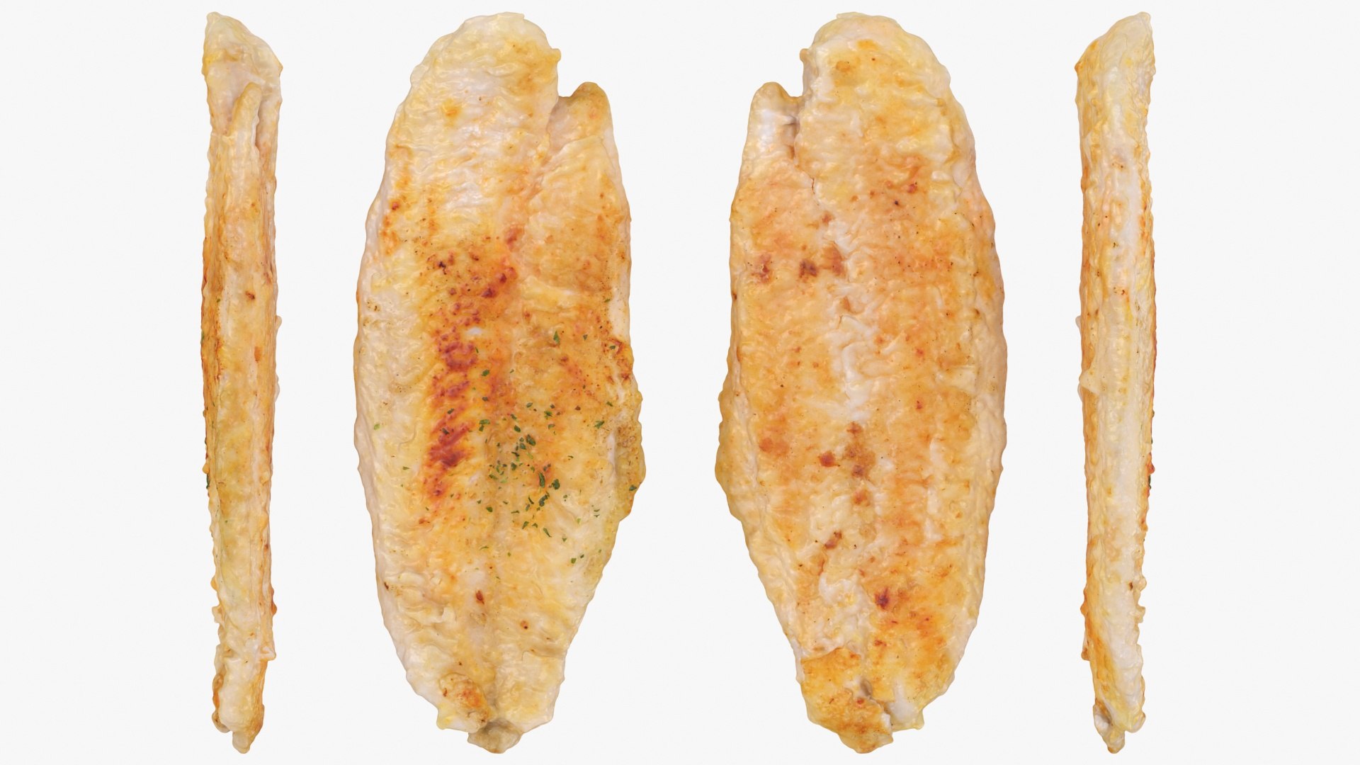 3D Dory Fish Steak - TurboSquid 2294526