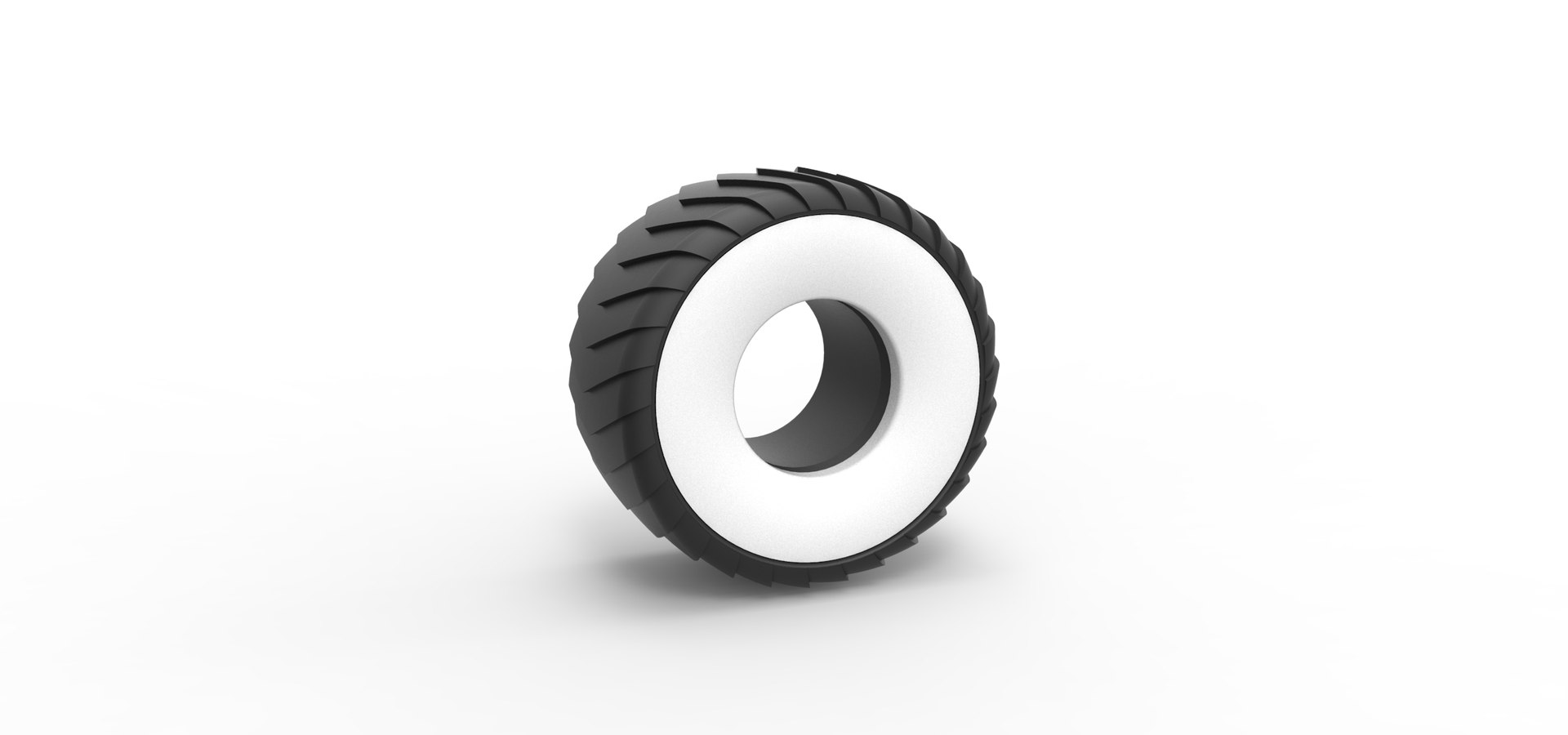 3D Diecast Pulling Truck Whitewall Tire 1 Scale 1 To 25 Model ...