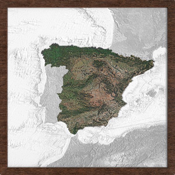 modelo 3d Mapa conceptual 3D de España - TurboSquid 2343506