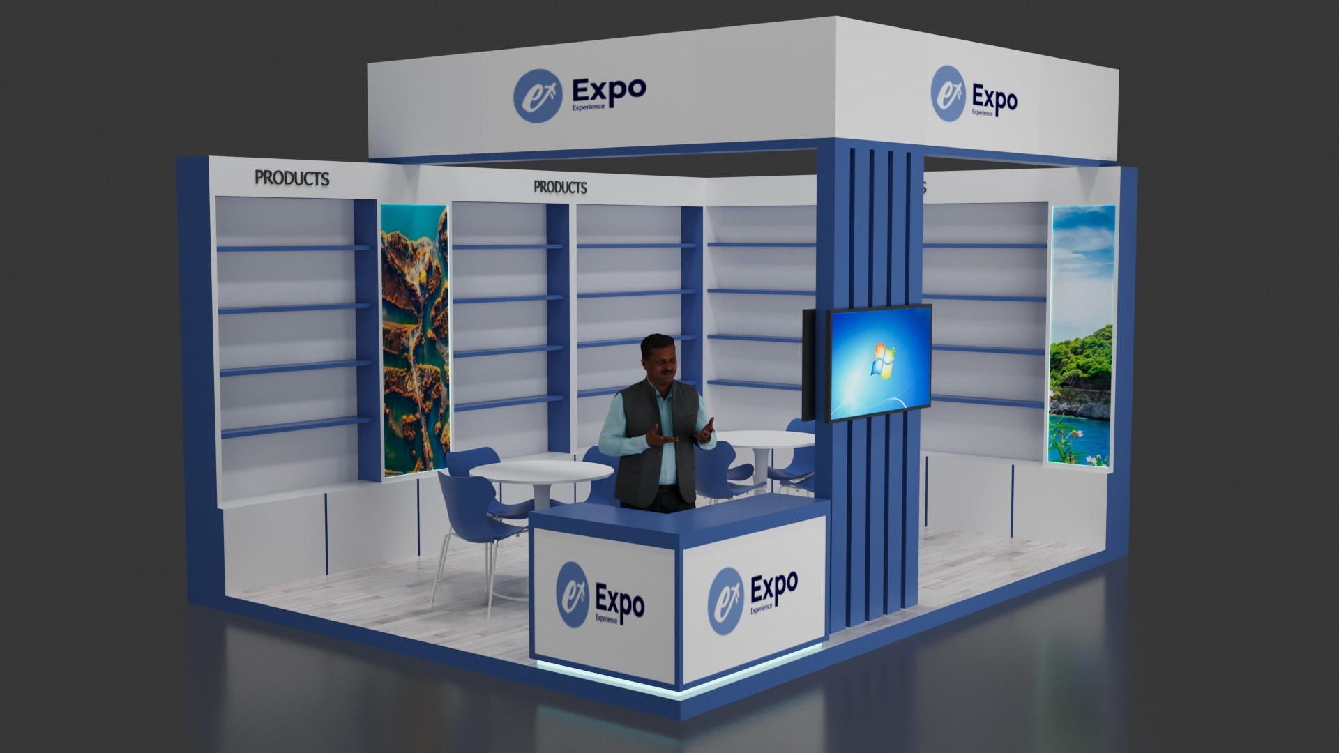 3D 4x5 Meter Booths For Shelfs Model - TurboSquid 2284160