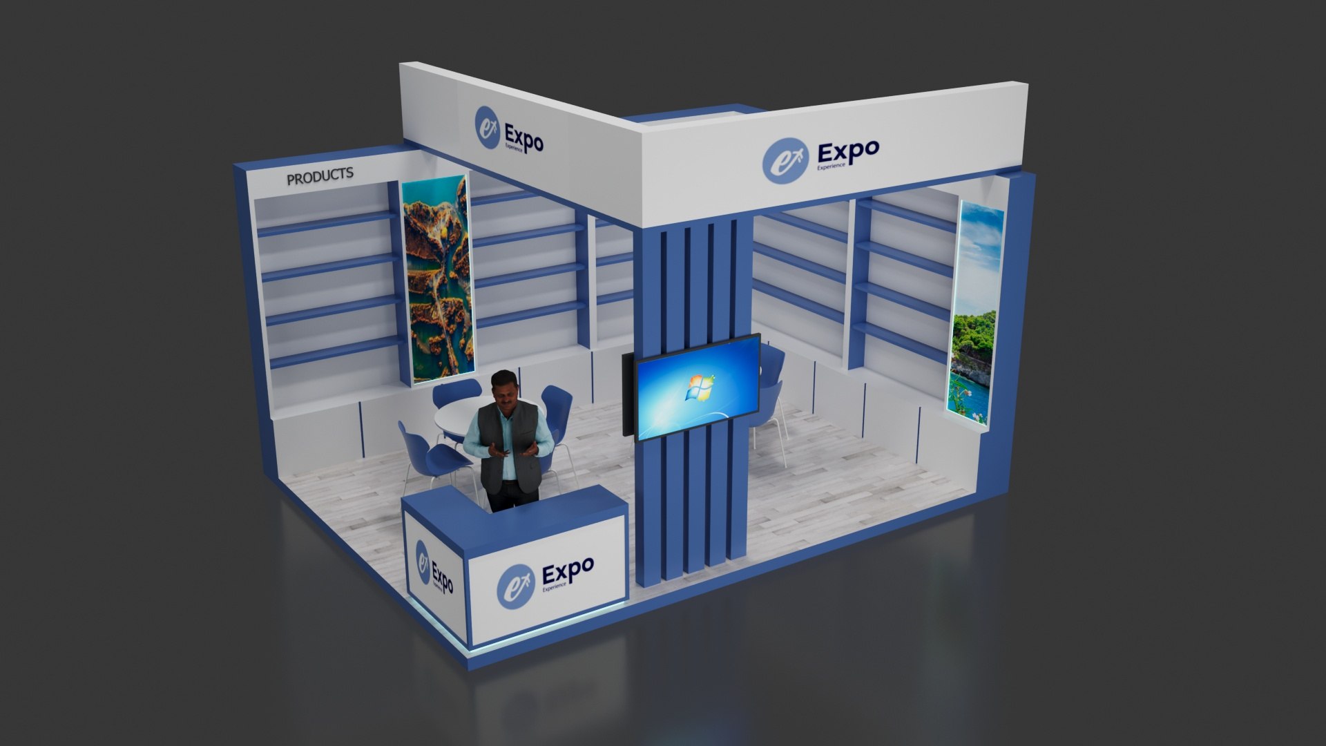 3D 4x5 Meter Booths For Shelfs Model - TurboSquid 2284160