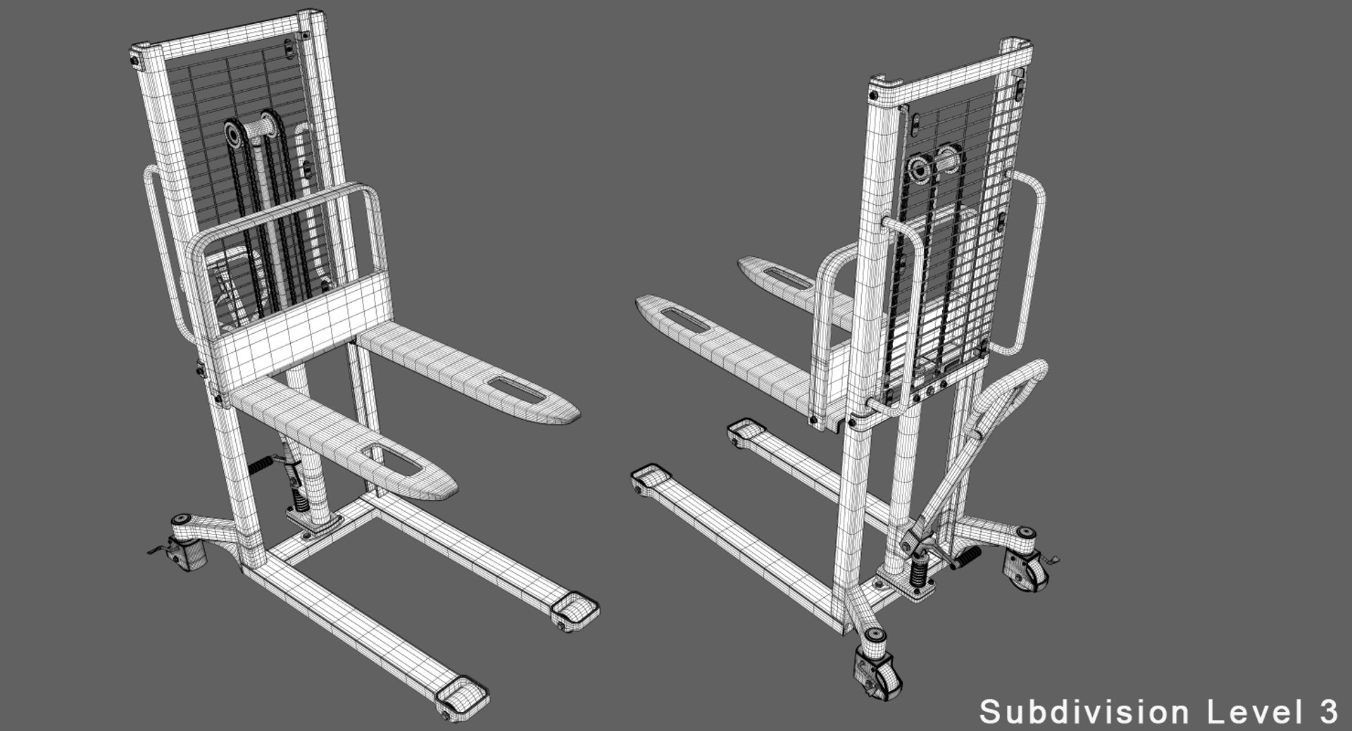 Manually Stacker 3D Model - TurboSquid 1159827