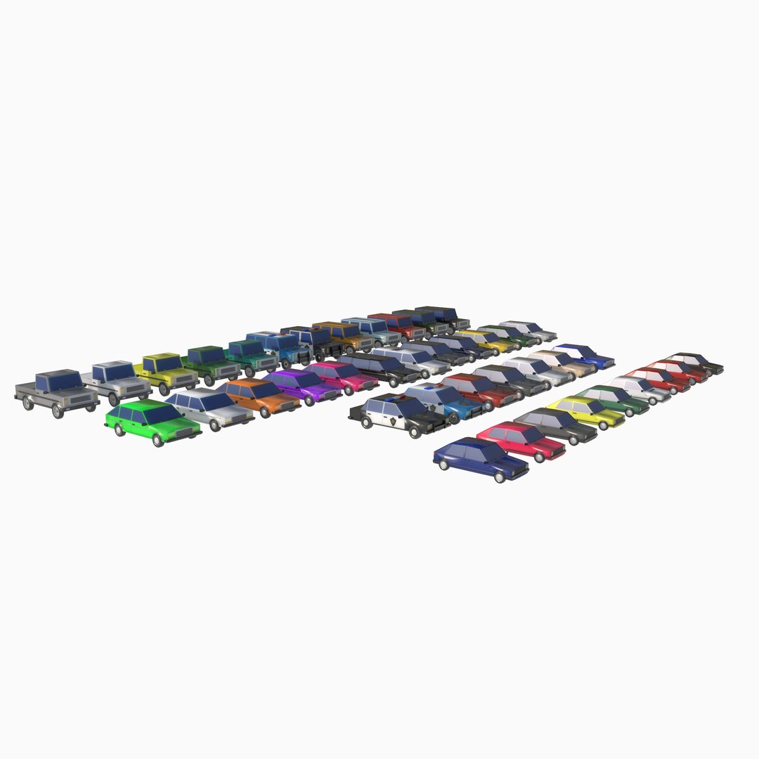 Set Of Cars 3D Model - TurboSquid 2164618
