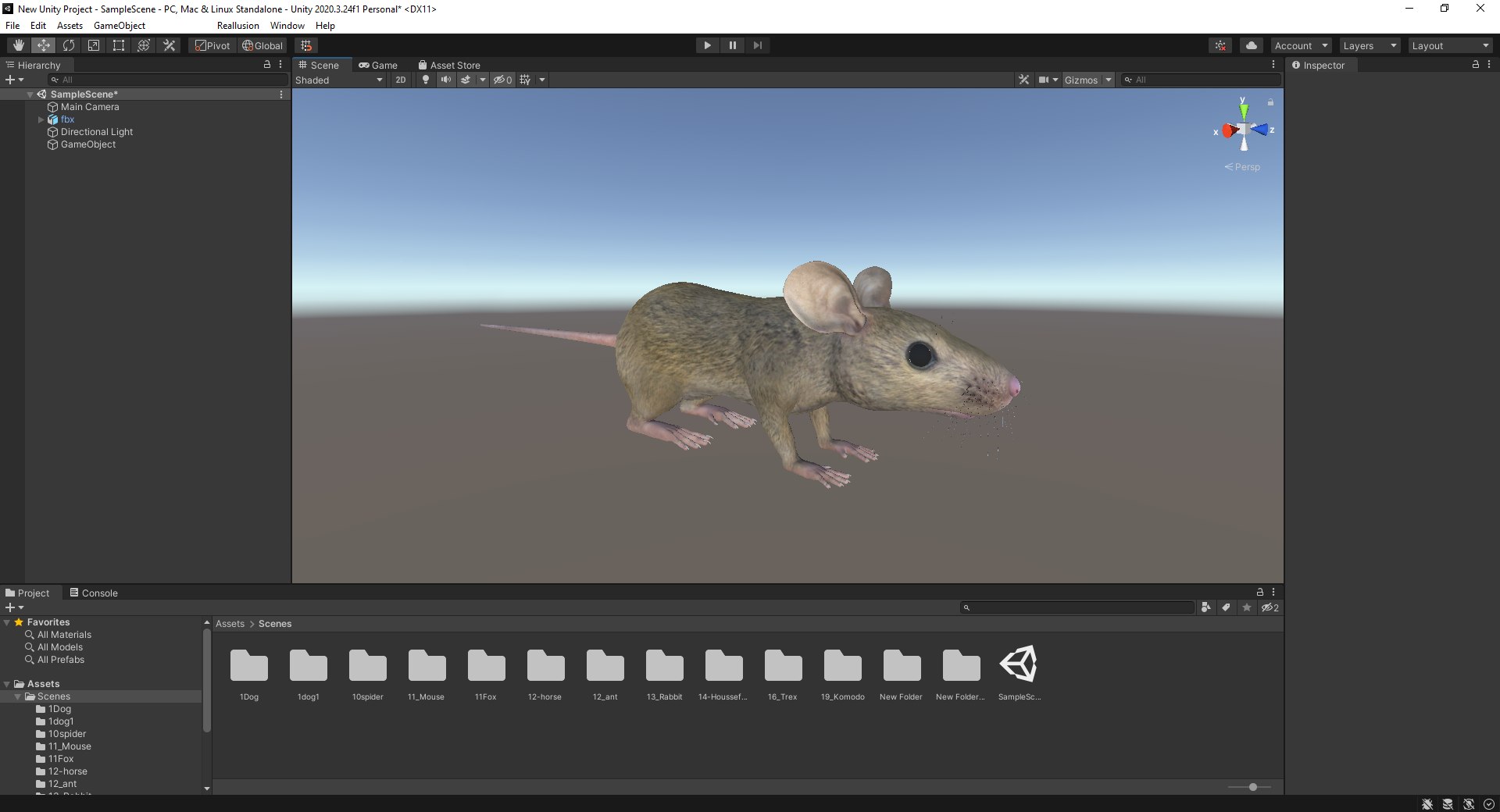 City Scavengers Realistic Rat Mouse 3D Models rigged multi color Low ...