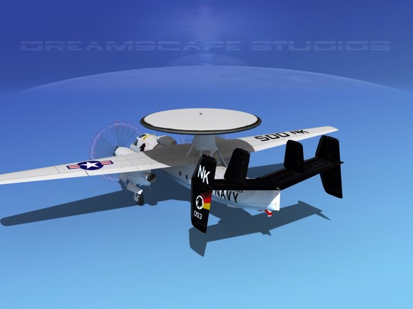 3d grumman e-2c hawkeye