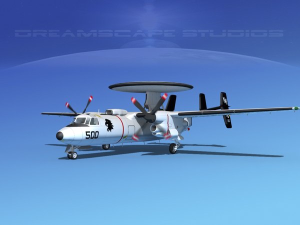 3d model grumman e-2c hawkeye