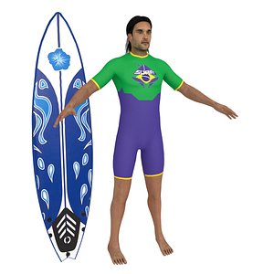 3D Surfer Models - Browse & Download Formats - TurboSquid