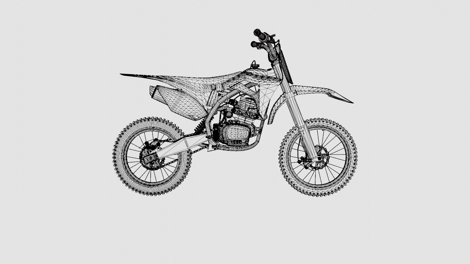 10Ten 250RX 250cc Dirt Bike 3D Model - TurboSquid 2250026