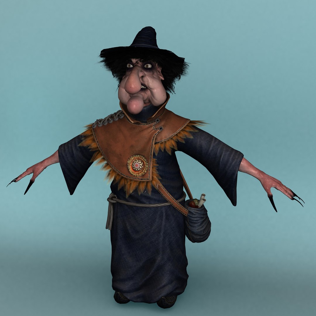 3d Fantasy Witch Model