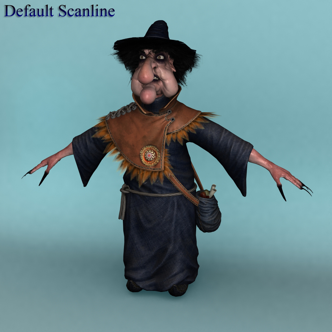 3d Fantasy Witch Model