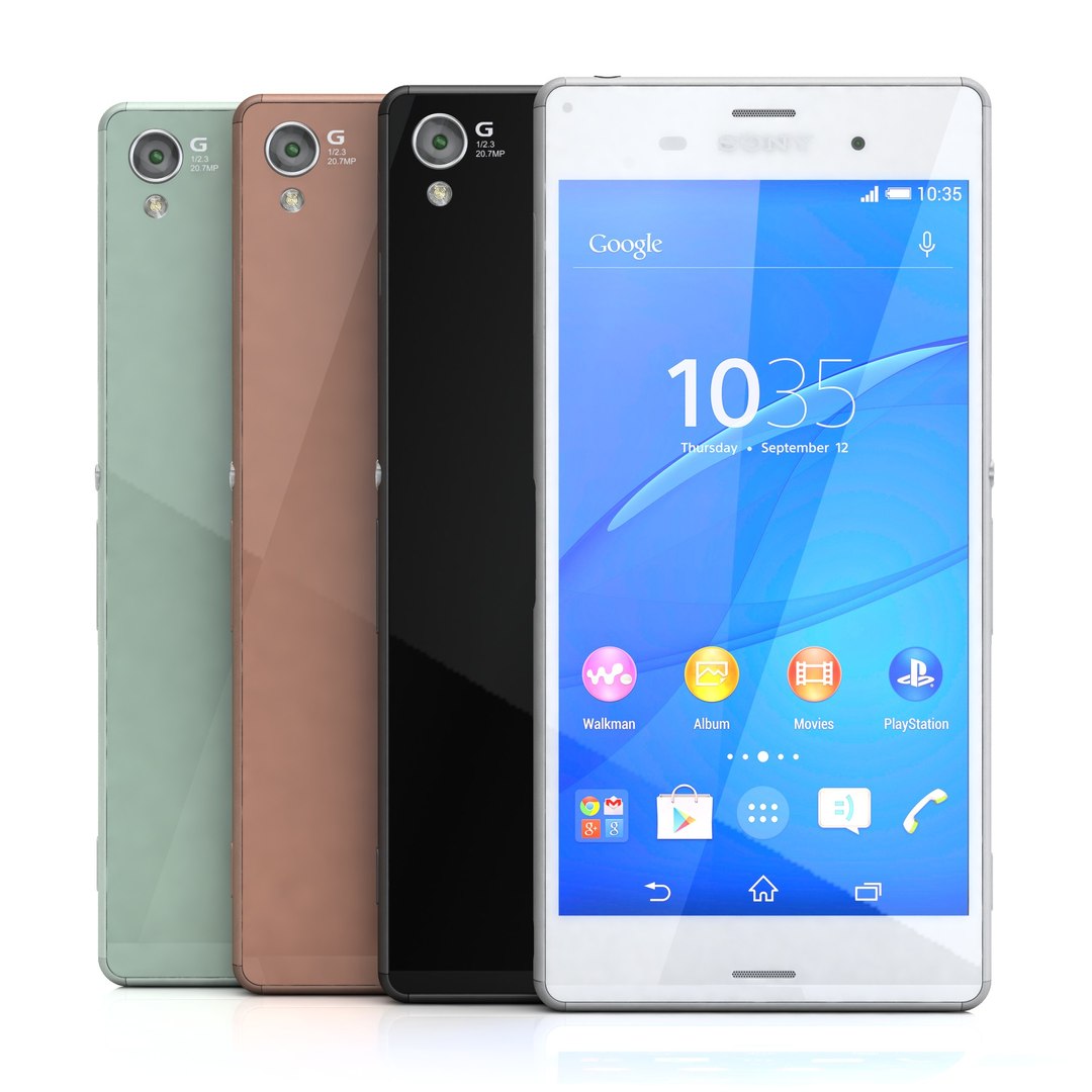 Sony Xperia Z3 Phone 3d Model