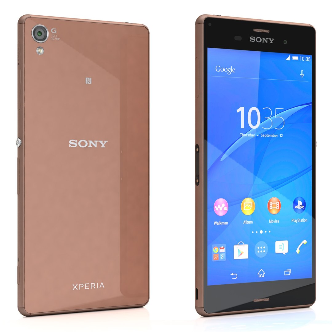 Sony Xperia Z3 Phone 3d Model