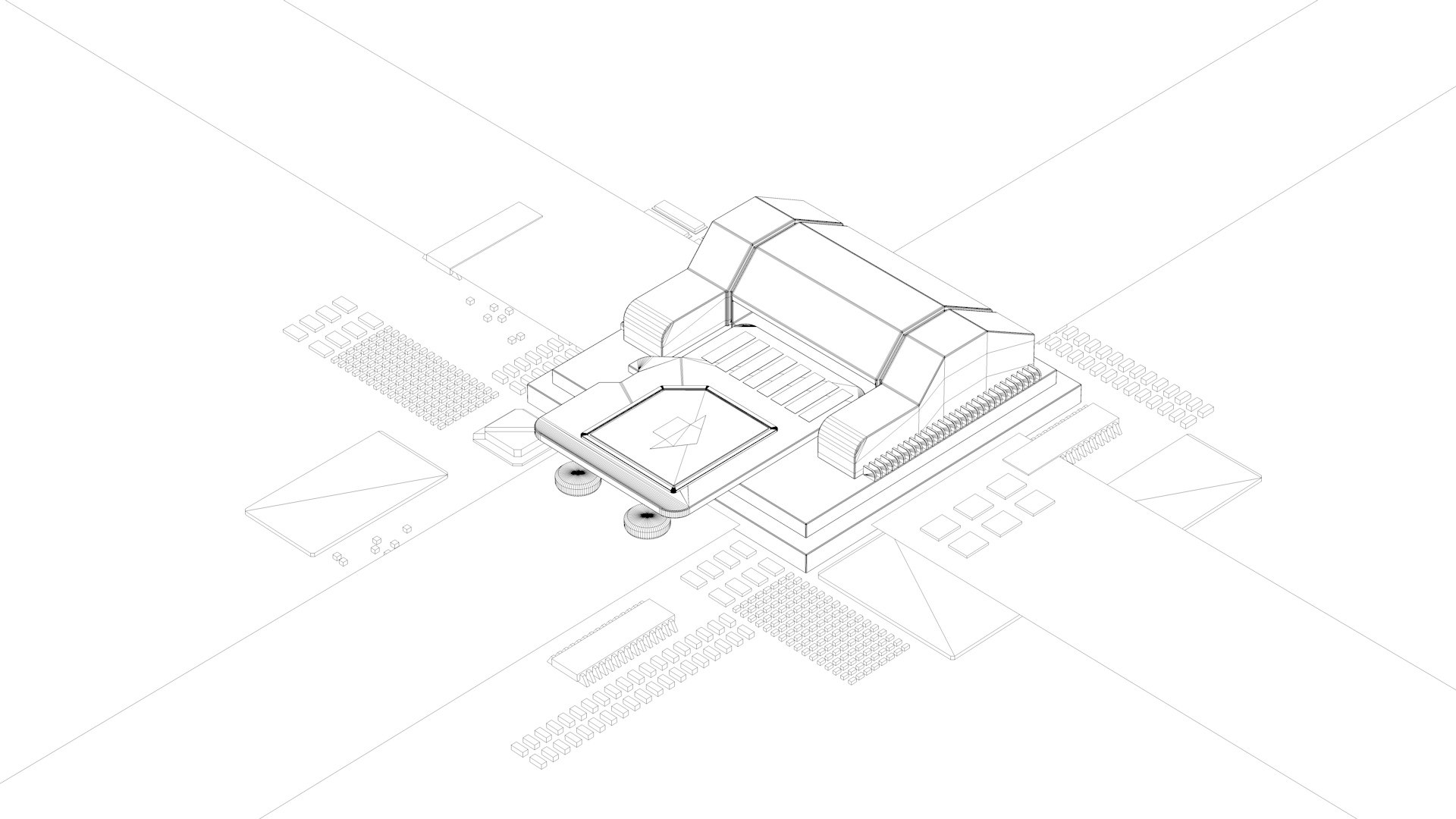 Vision CPU Chip Concept Design Model - TurboSquid 2281121