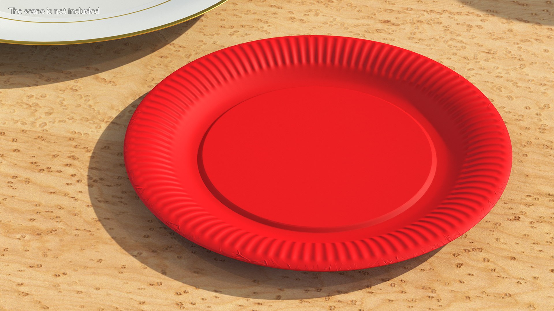 3D Red Paper Plate - TurboSquid 2051757