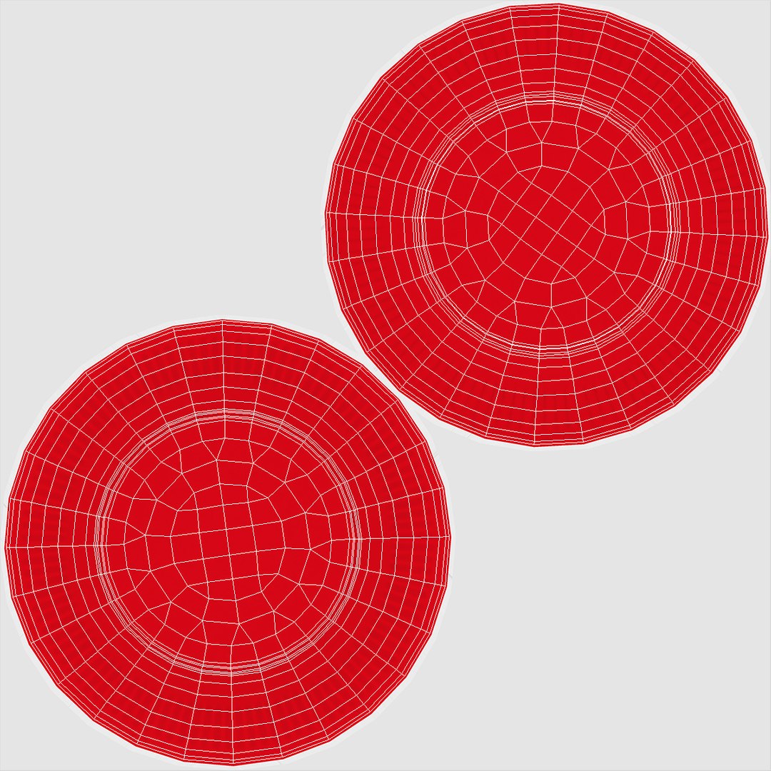 3D Red Paper Plate - TurboSquid 2051757