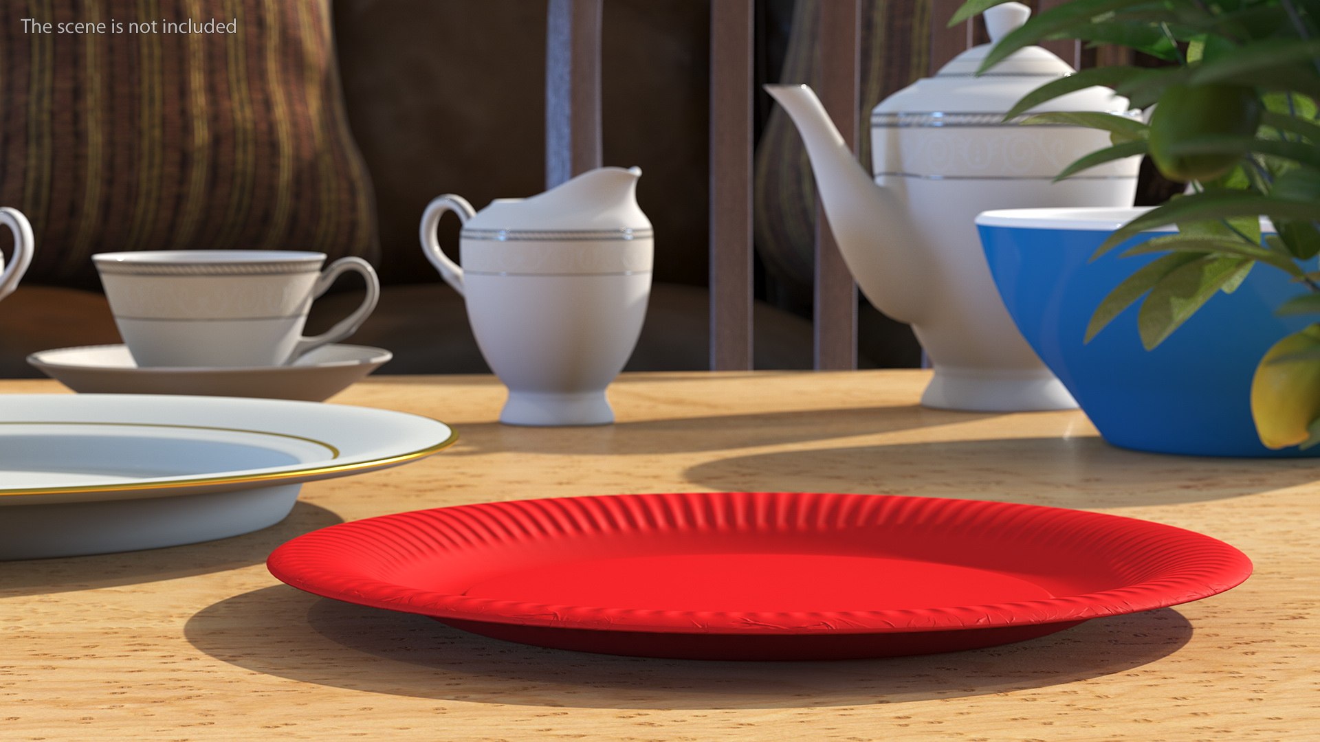 3D Red Paper Plate - TurboSquid 2051757