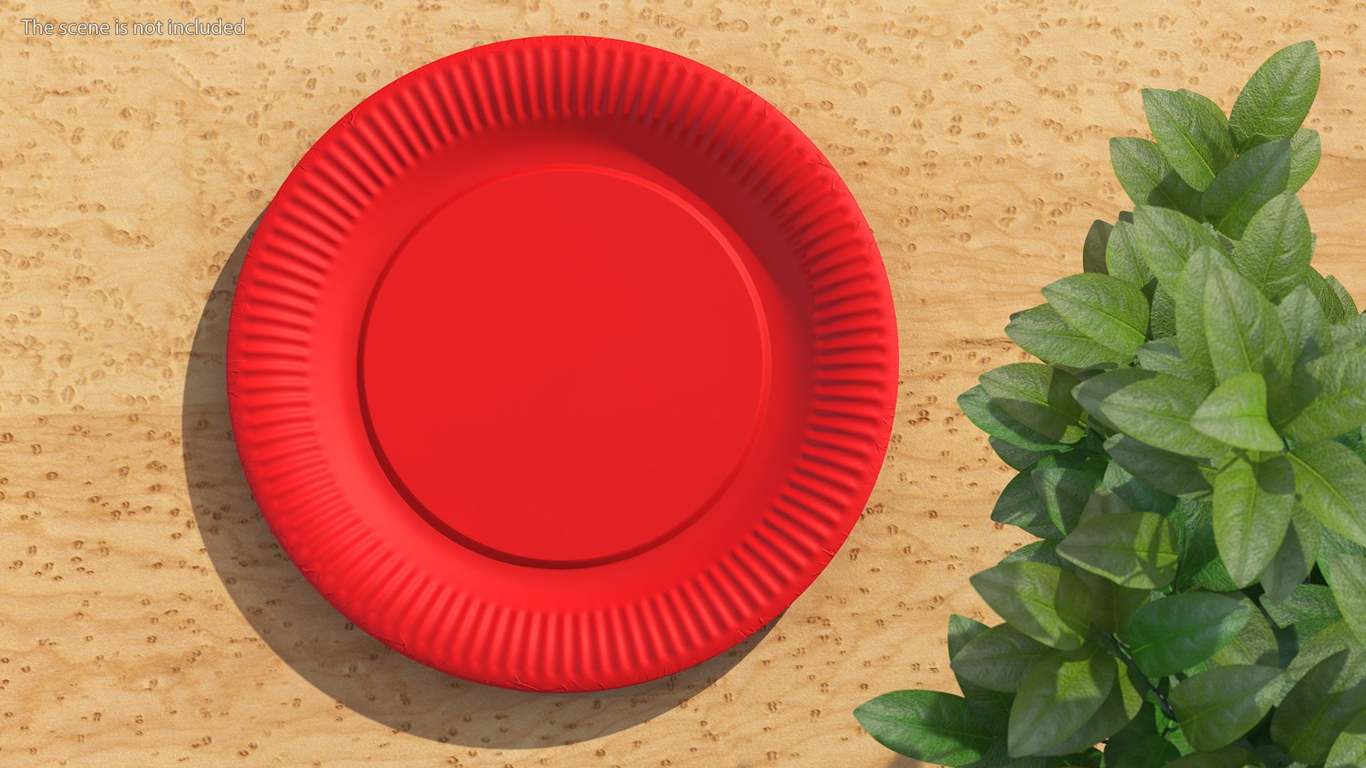 3D Red Paper Plate - TurboSquid 2051757