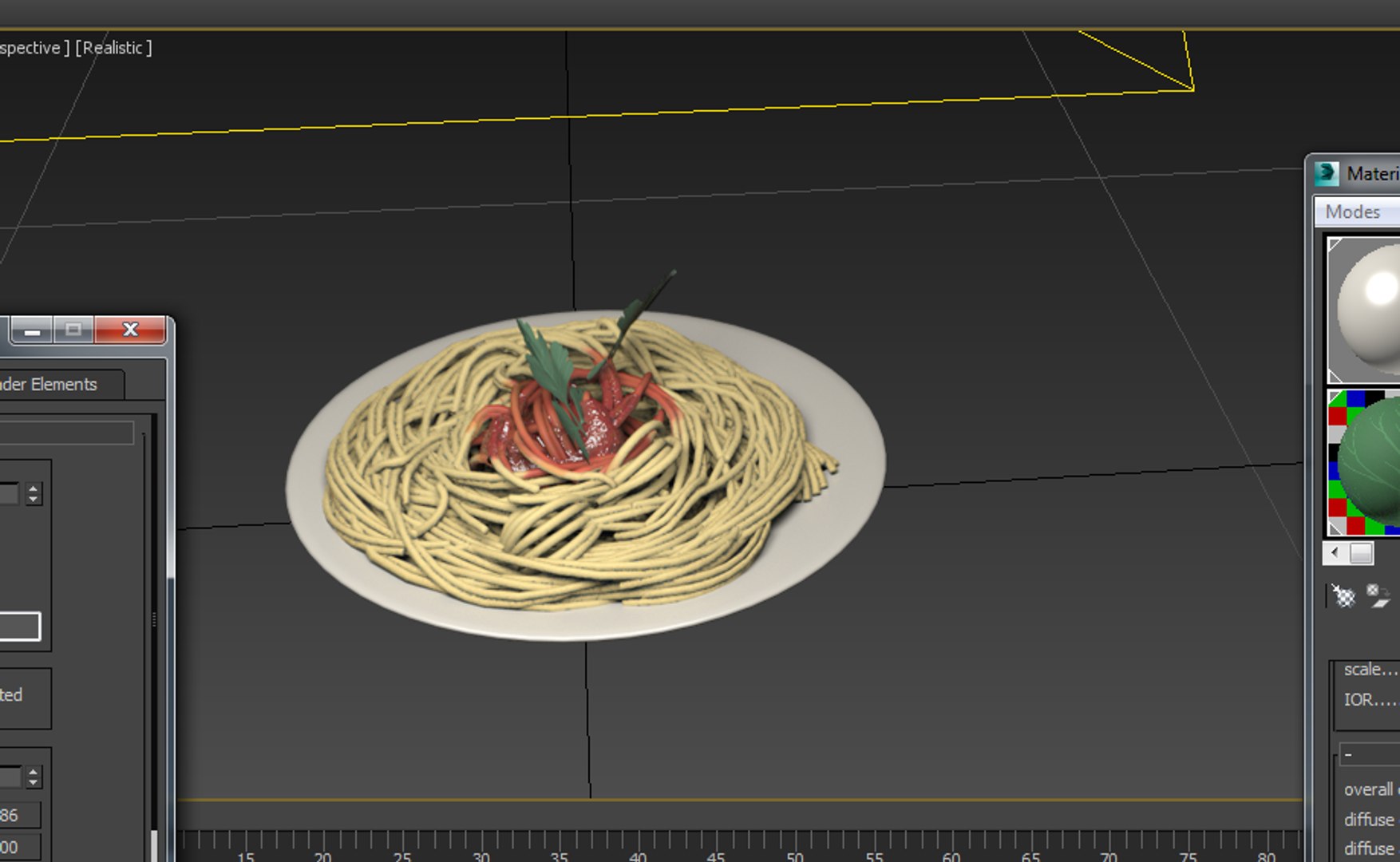 Plate Pasta 3D Model - TurboSquid 1215932