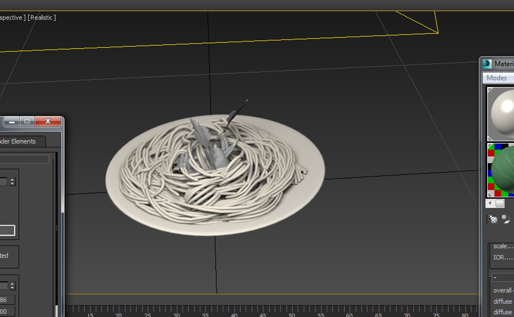 Plate Pasta 3D Model - TurboSquid 1215932