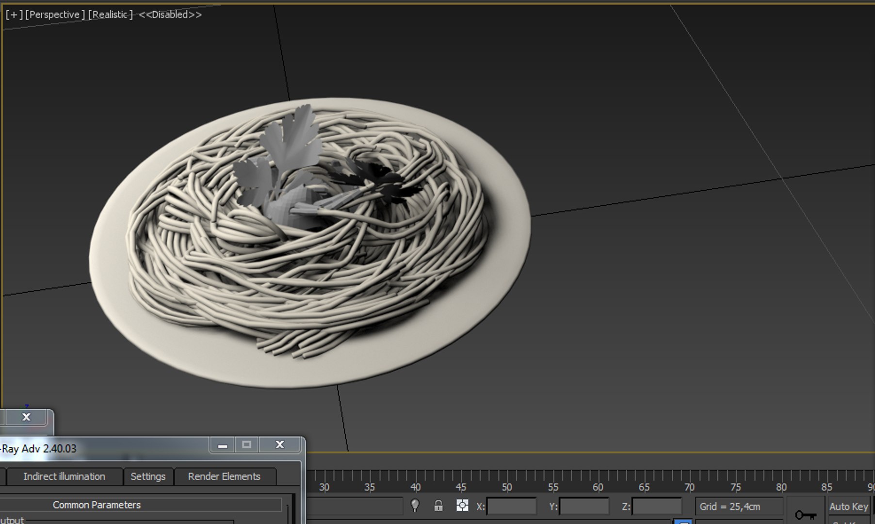 Plate Pasta 3D Model - TurboSquid 1215932